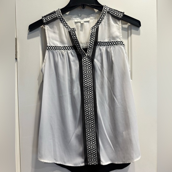 Daniel Rainn | Tops | Daniel Rainn Cream Embellished Blouse With ...
